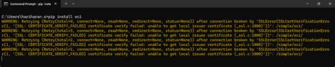 pip install fails with “connection error [ssl certificate verify