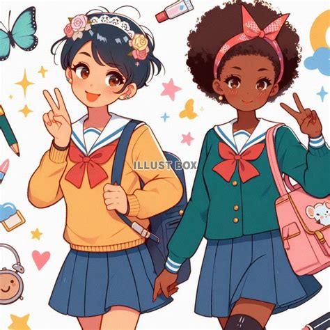 無料イラスト 女子高生 イラスト