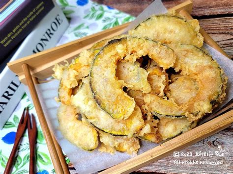 겉바속촉 단호박튀김 만들기