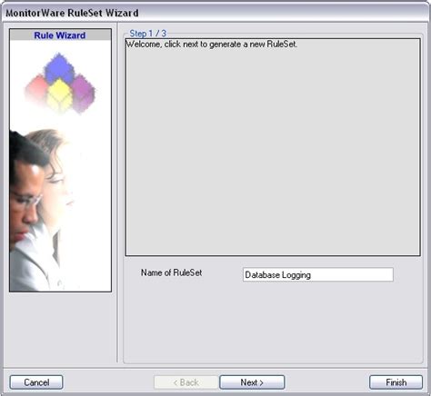 Creating A Rule Set For Database Logging Monitorware Agent