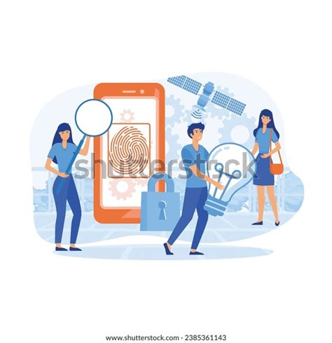 Finger Authentication Fingerprint Screening Security System Stock