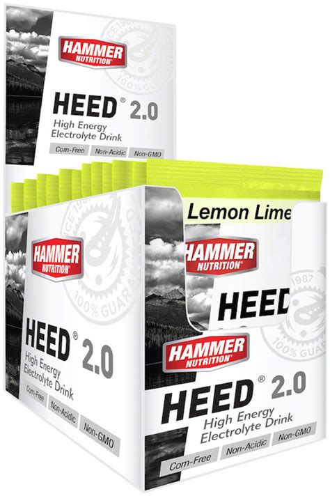 Hammer Nutrition Heed 20 High Energy Electrolyte Drink Lemon Lime