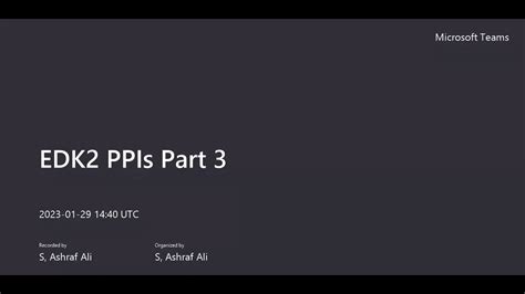 edk2 ppis part 3 youtube