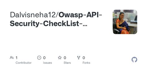 Github Dalvisneha12owasp Api Security Checklist Cyber Security