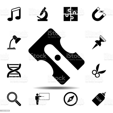 깎는 아이콘을 참조하십시오 Ui 및 Ux 웹 사이트 또는 모바일 응용 프로그램에 대한 교육 세트 아이콘의 간단한 글리프 벡터 요소 0명에 대한 스톡 벡터 아트 및 기타