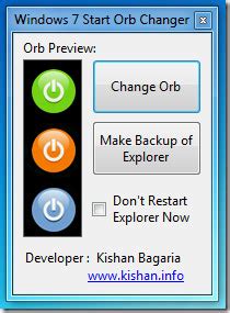 Windows 7 Orb Changer Change Start Button
