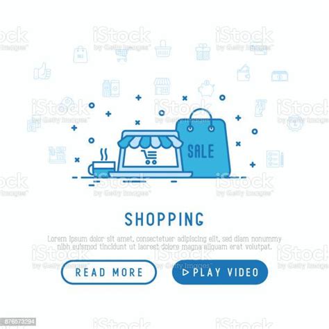 얇은 선 아이콘으로 쇼핑 전자 상거래 개념 금고 결제 Pos 터미널 돼지 저금통 판매 통화 신용 카드 트롤리 벡터 일러스트 레이 션 웹 페이지 서식 파일 24시간에 대한