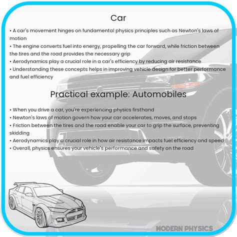 Car Motion Kinematics Dynamics And Efficiency