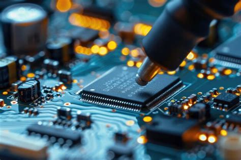 Debugging Electronics Device Pcb Witch Microcontroller In Electronics