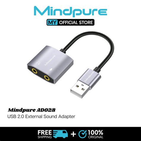 MINDPURE US028 USB EXTENSION SOUND CARD Shopee Malaysia