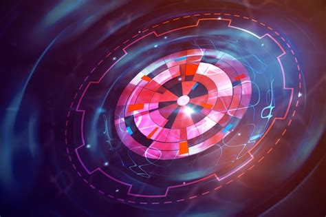 Premium Photo Abstract Digital Button