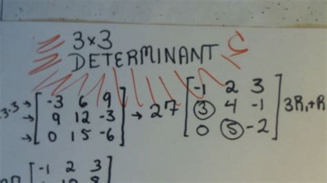 Linear Algebra Determinant 3x3 Upper Triangular Method Youtube