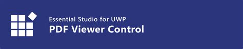 UWP PDF Viewer Syncfusion UWP UI Controls Visual Studio Marketplace