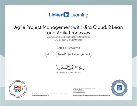 Diyana H On Linkedin Ive Completed The Course Agile Project