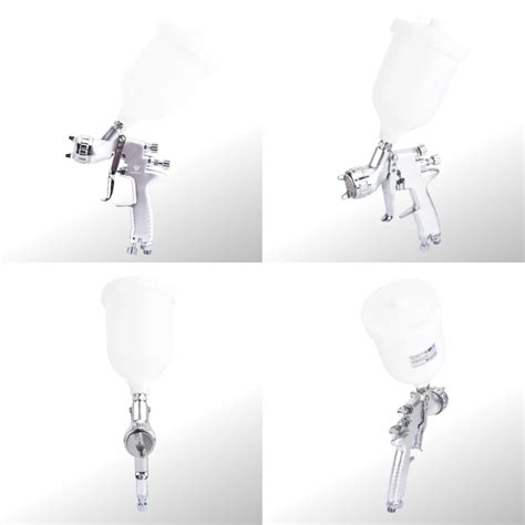 Rongpeng 전문 R804 Hvlp 레드 페인트 스프레이 건 13mm 노즐 400cc 컵 중력 피드 티몬