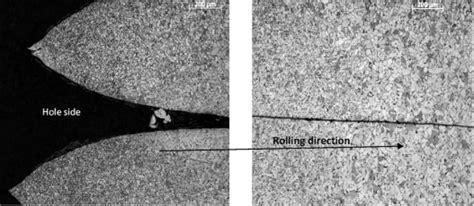 Optical Microstructure Longitudinal Revealing Grain Size Variation