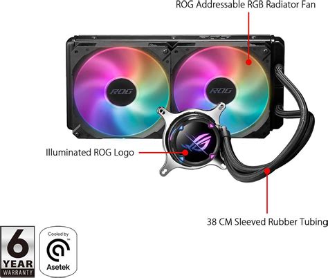 Asus Rog Strix Lc Ii Argb All In One Liquid Cpu Cooler Aio With Aura Sync Amd Am Tr And