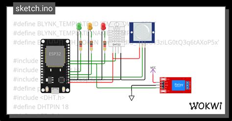 Temp Pir Dan Led Wokwi Esp32 Stm32 Arduino Simulator
