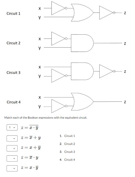 solved circuit 1circuit 2circuit 3circuit 4match each of the