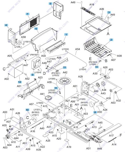 Diagram Hp Laserjet Enterprise 600 M604