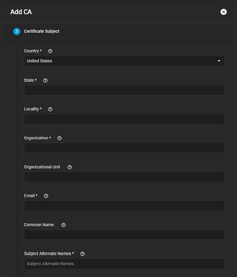 Certificates Authorities Screens TrueNAS Documentation Hub