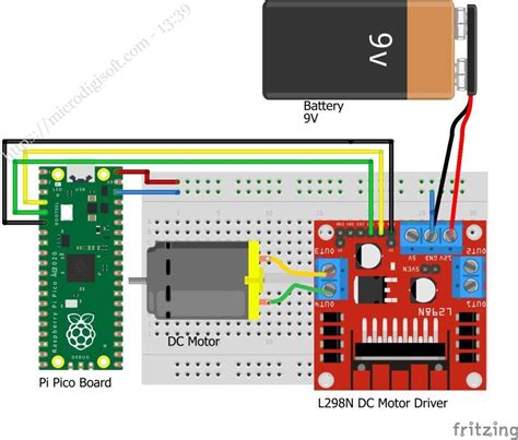 DC Motor Control With Raspberry Pi Pico And L N A MicroPython Guide Microdigisoft On Tumblr