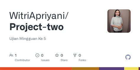 Github Witriapriyani Project Two Ujian Mingguan Ke