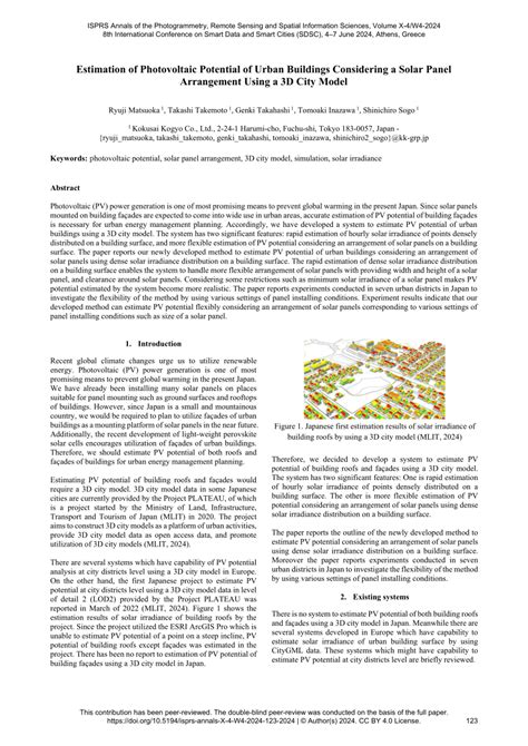 Pdf Estimation Of Photovoltaic Potential Of Urban Buildings Considering A Solar Panel
