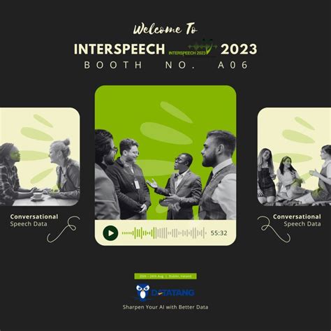 datatang on linkedin data interspeech ai speech asr conference