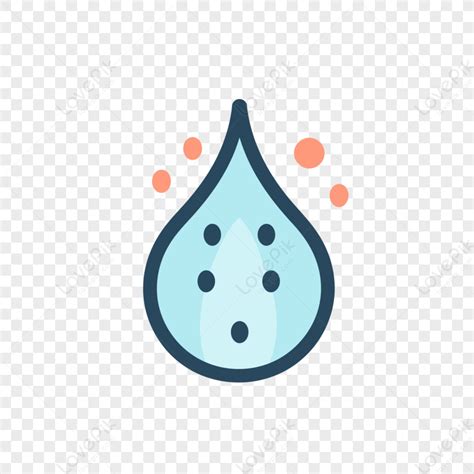 흰색 배경에 고립 점이 있는 워터 드롭 아이콘 벡터ui스케치 Png 일러스트 무료 다운로드 Lovepik