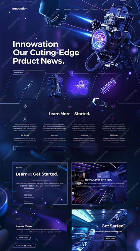 Dynamic Layout Web With Parallax Scrolling Effect Futuristic Figma Effect Layout Concept Poster