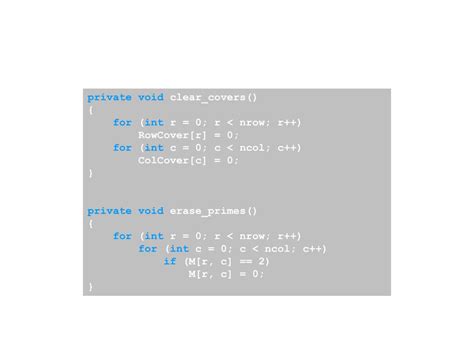 Ppt Munkres Assignment Algorithm For Minimal Cost Assignment Problem