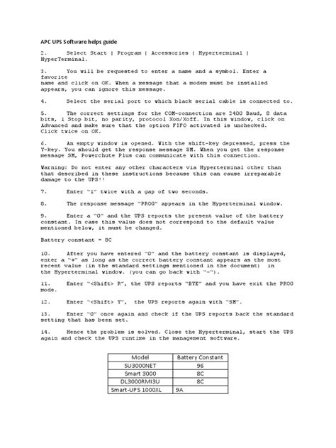 Apc Ups Software Helps Guide Pdf Electronics Computer Engineering