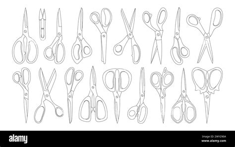 Scissors Outline Icon Stock Vector Image And Art Alamy