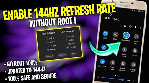 Enable Hz Refresh Rate On Any Android No Root YouTube