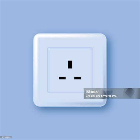 영국 벽 소켓 소켓 스위치 플러그 베이스 영국 스타일 플러그 패널 유형 G 전원 콘센트 콘센트에 대한 스톡 벡터 아트 및 기타