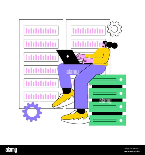 Database Abstract Concept Vector Illustration Online Database Data