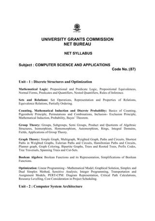 UGC Net New Syllabus PDF