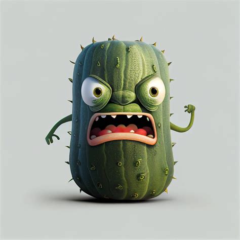 angry cucumber ai generated printable wall art instant download etsy
