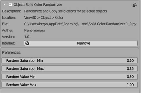 Solid Color Randomizer Addon For Blender Blender Market