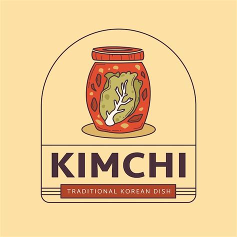 Free Vector Kimchi Logo Design Template