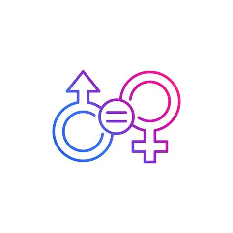 Premium Vector Gender Equality And Equal Rights Line Icon