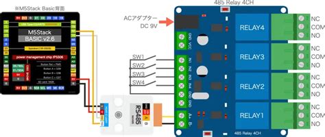 M5stack Modbus 485リレー4chの使い方 ロジカラブログ