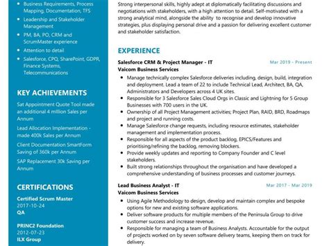 Salesforce CRM Resume Sample In 2025 ResumeKraft