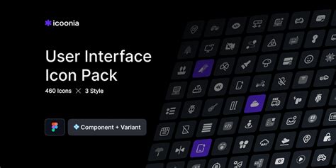 Icoonia 460 User Interface Icons Figma