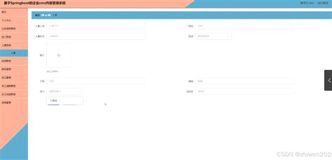 基于nodejsvue基于springboot的企业cms内容管理系统开题程序论文 计算机毕业设计nuxt Springboot