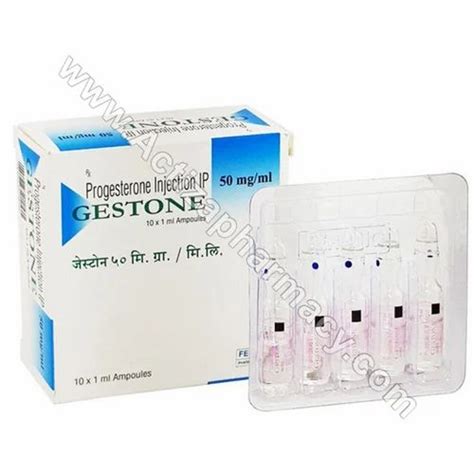 Progesterone 50mg Injection Packaging Type Box Packaging Size 1 Ml In 1 Ampule At 241 Box