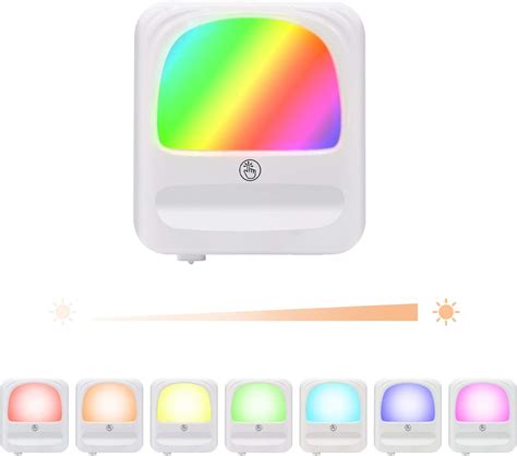Plug In LED Night Light Adjustable Brightness Automatic Dusk To Dawn Sensor Night Lights For