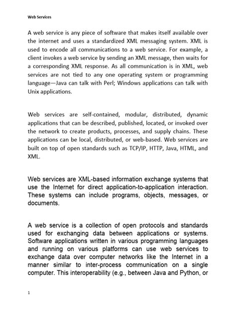 web services ch1 pdf web service world wide web