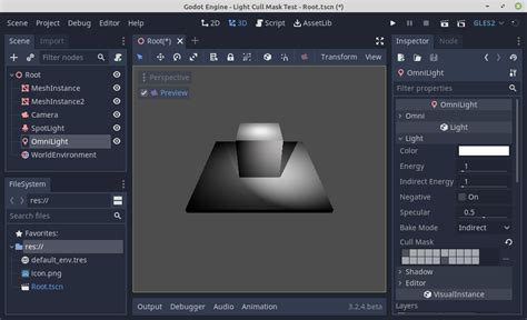 Spotlight And Omni Light Cull Masks Do Not Work In GLES Issue Godotengine Godot GitHub